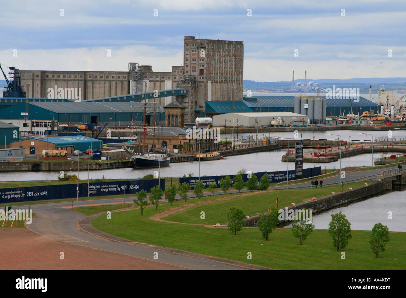 Forth Ports plc leith docklands regeneration edinburgh scotland uk gb Stock Photo - Alamy
