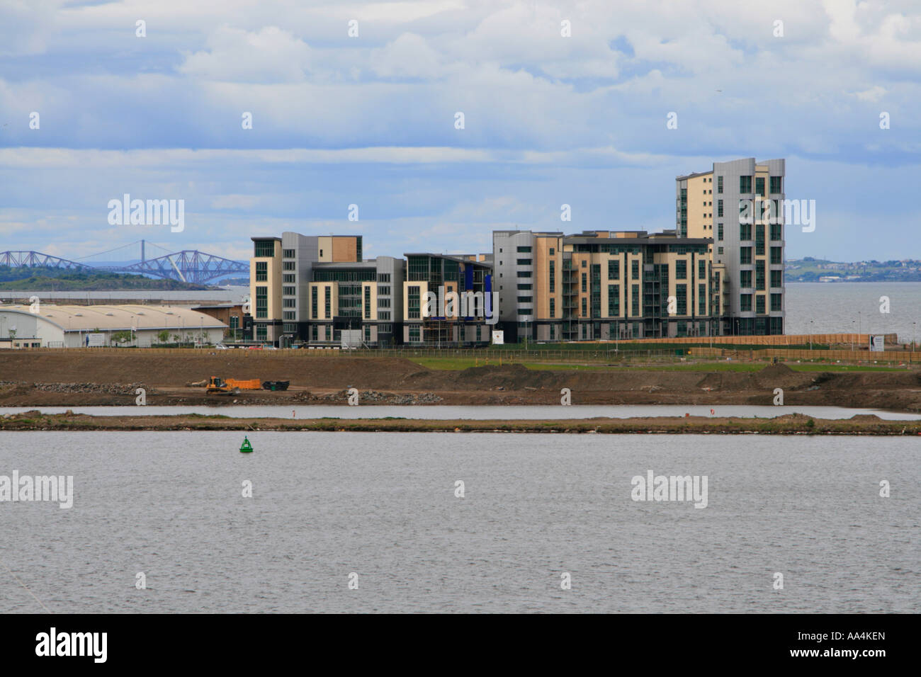 new build flat regeneration leith docklands edinburgh scotland firth of ...