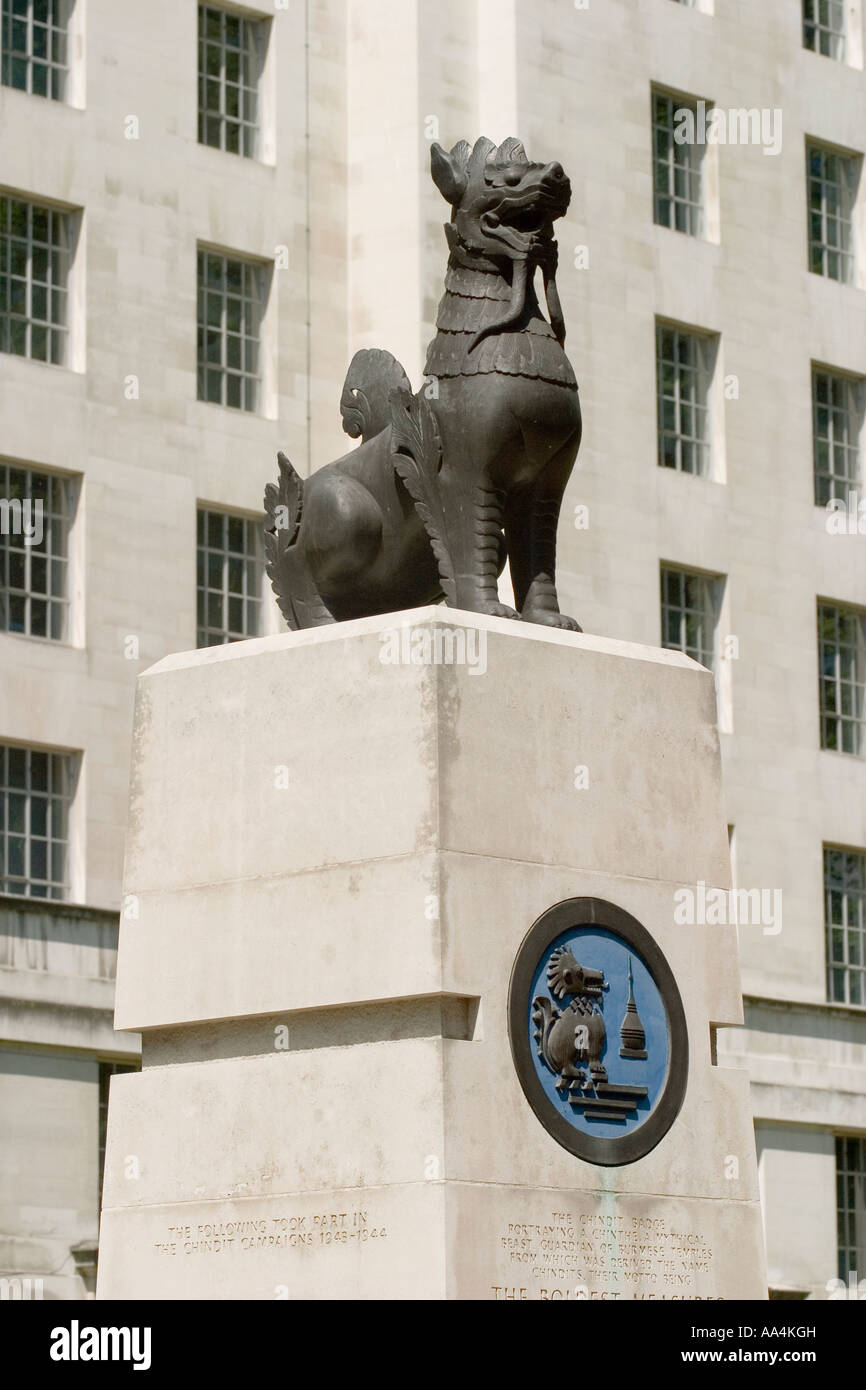 England. London. Chindit memorial Stock Photo - Alamy