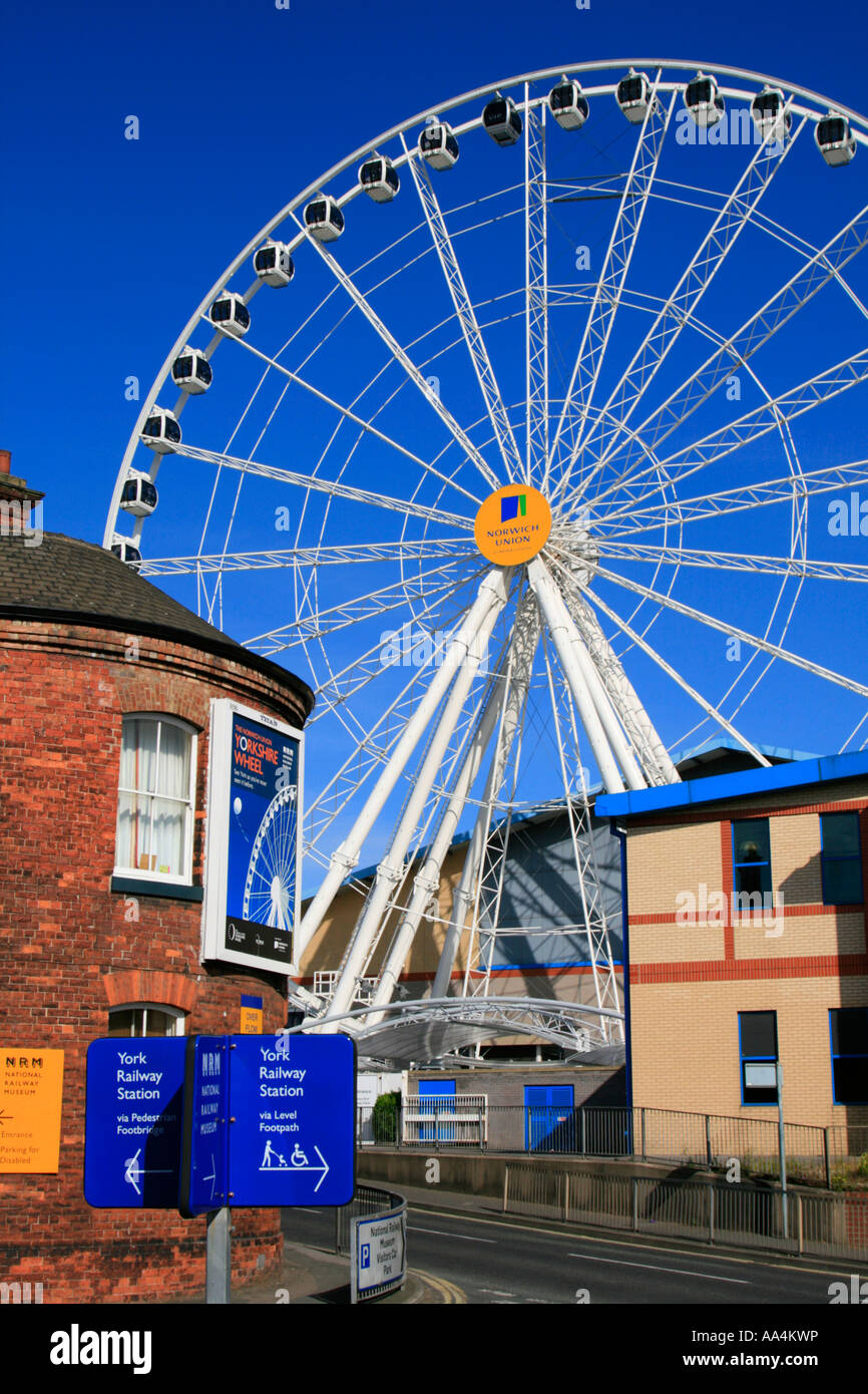 The Yorkshire Wheel or eye observation wheel attraction city of york ...