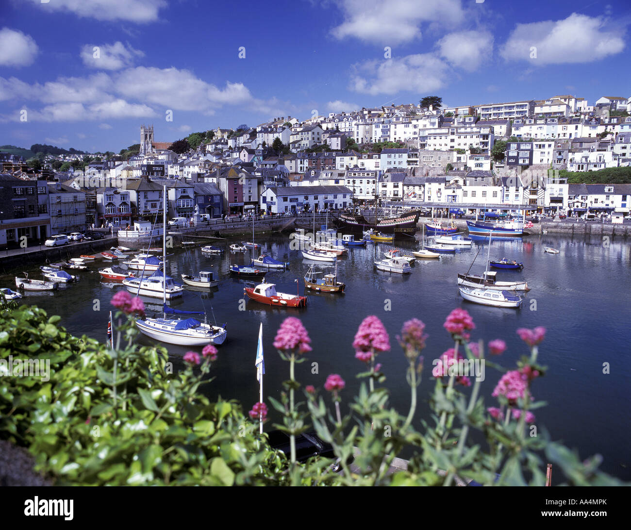 Brixham harbour Devon England UK Stock Photo - Alamy