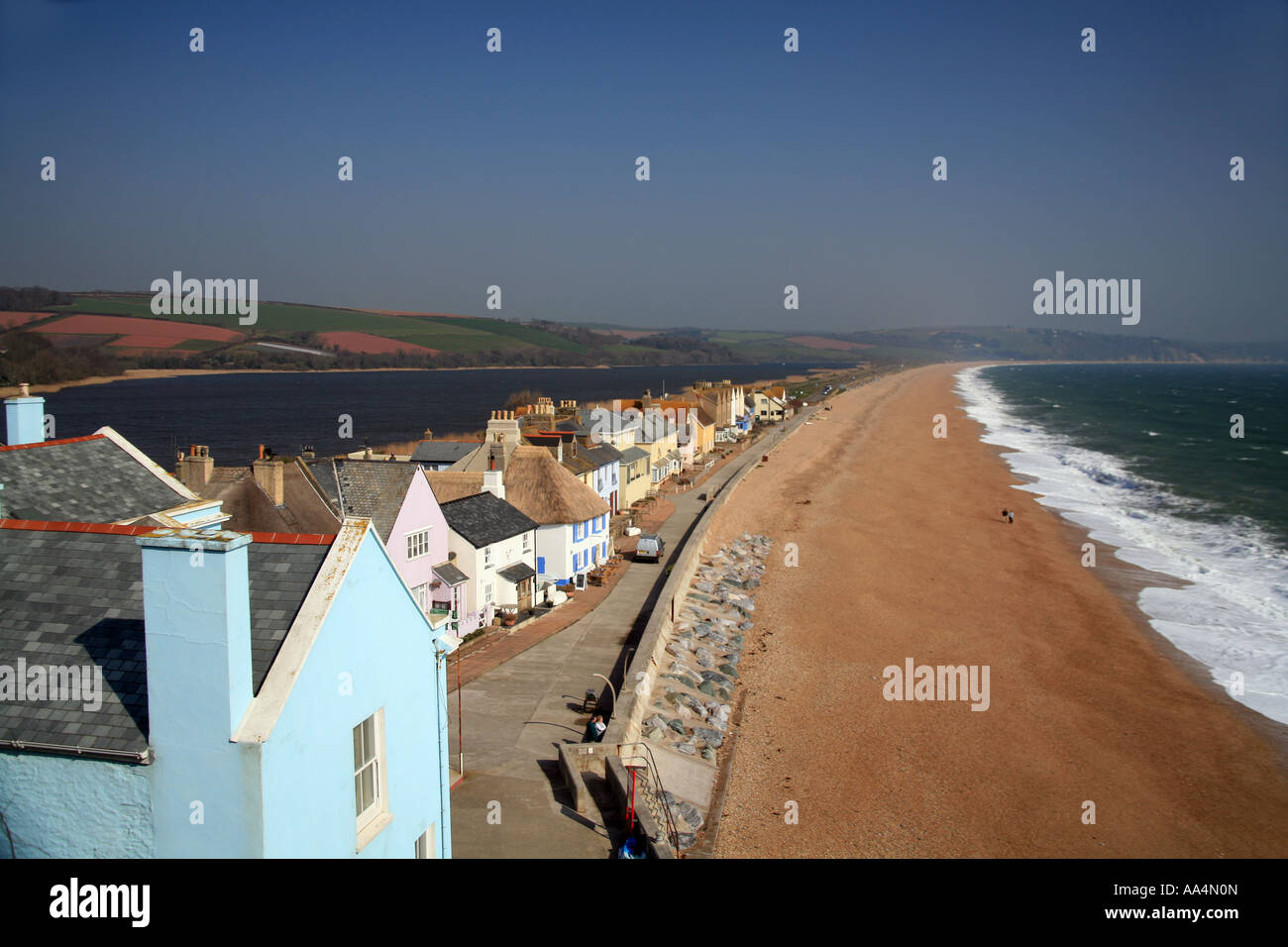 Torcross Beach, Slapton Ley and Slapton Sands, Devon, England, UK Stock ...