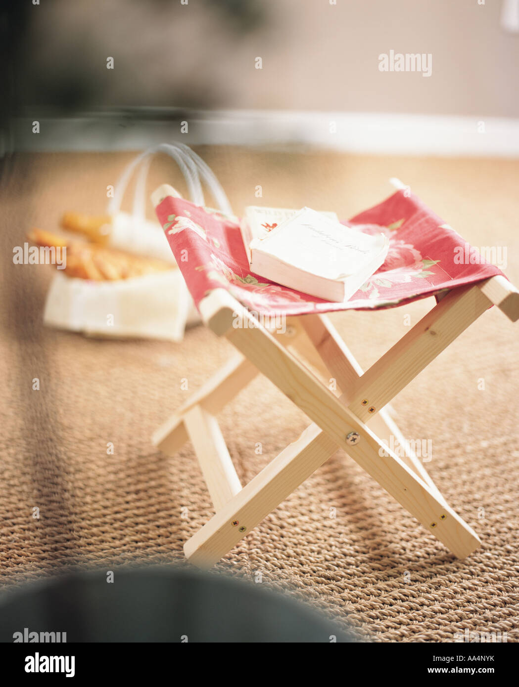 two books on a chair Stock Photo - Alamy