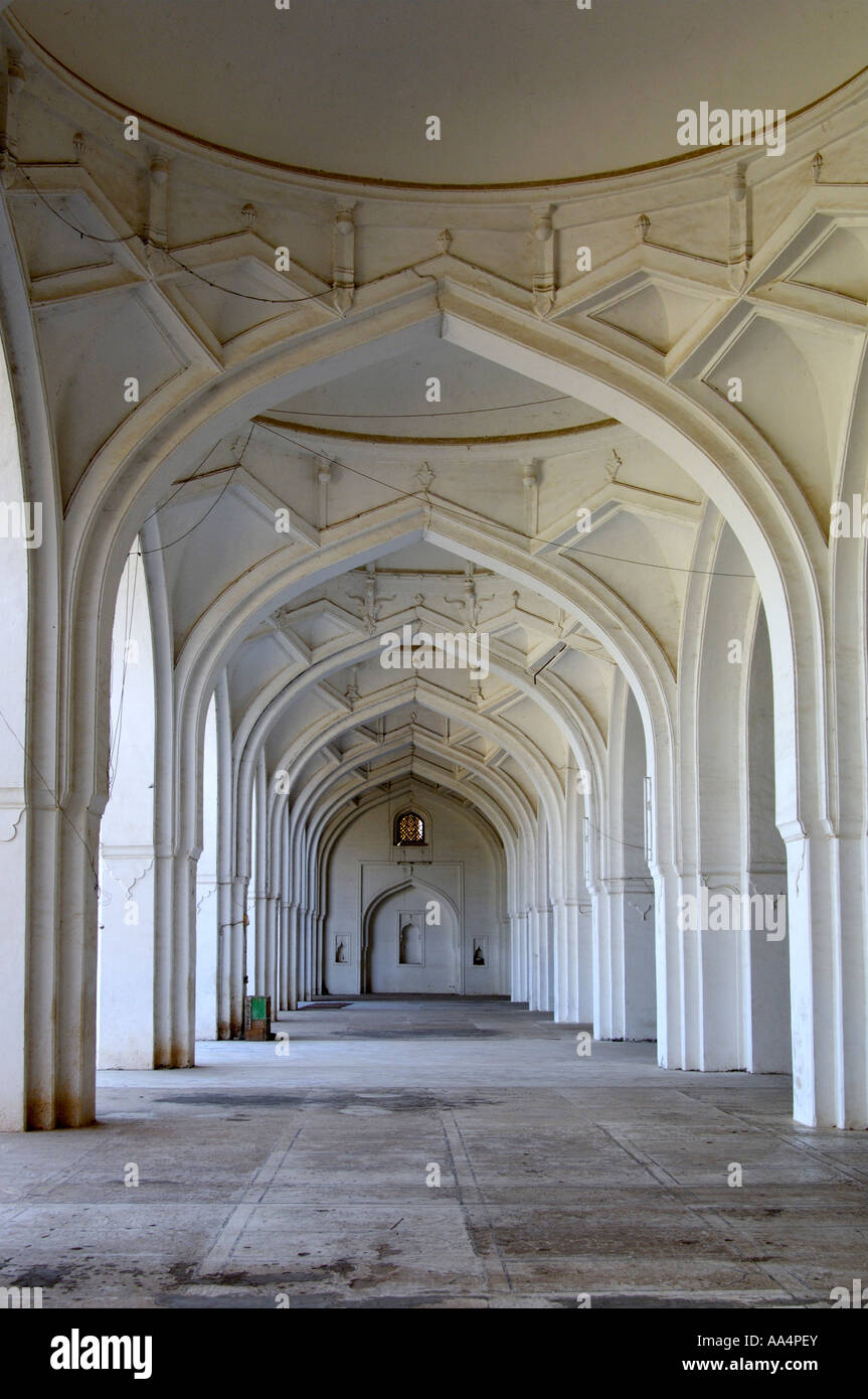 Pointed arches of Jumma Masjid prayer hall Bijapur Karnataka South ...