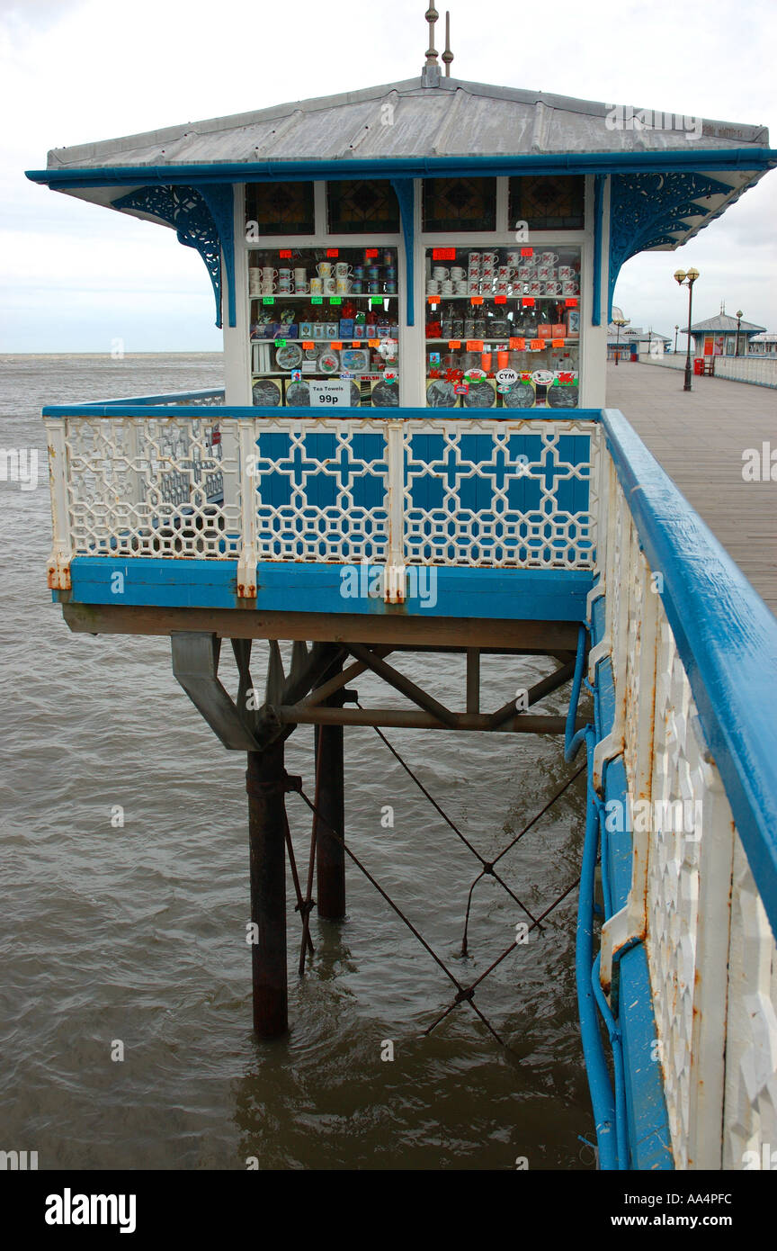 Shop on Llandudno Pier Wales UK Stock Photo, Royalty Free Image ...