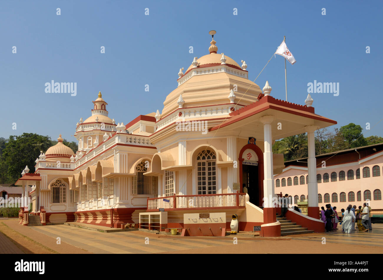 Mangeshi temple Ponda Goa India Stock Photo - Alamy
