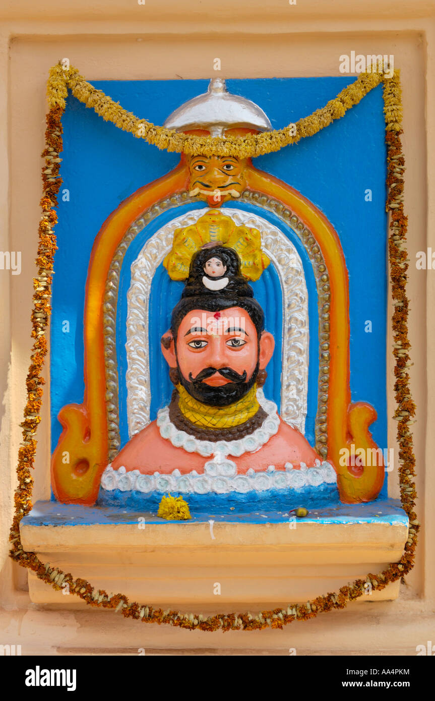 Lord Shiva Mangeshi temple Ponda Goa India Stock Photo - Alamy
