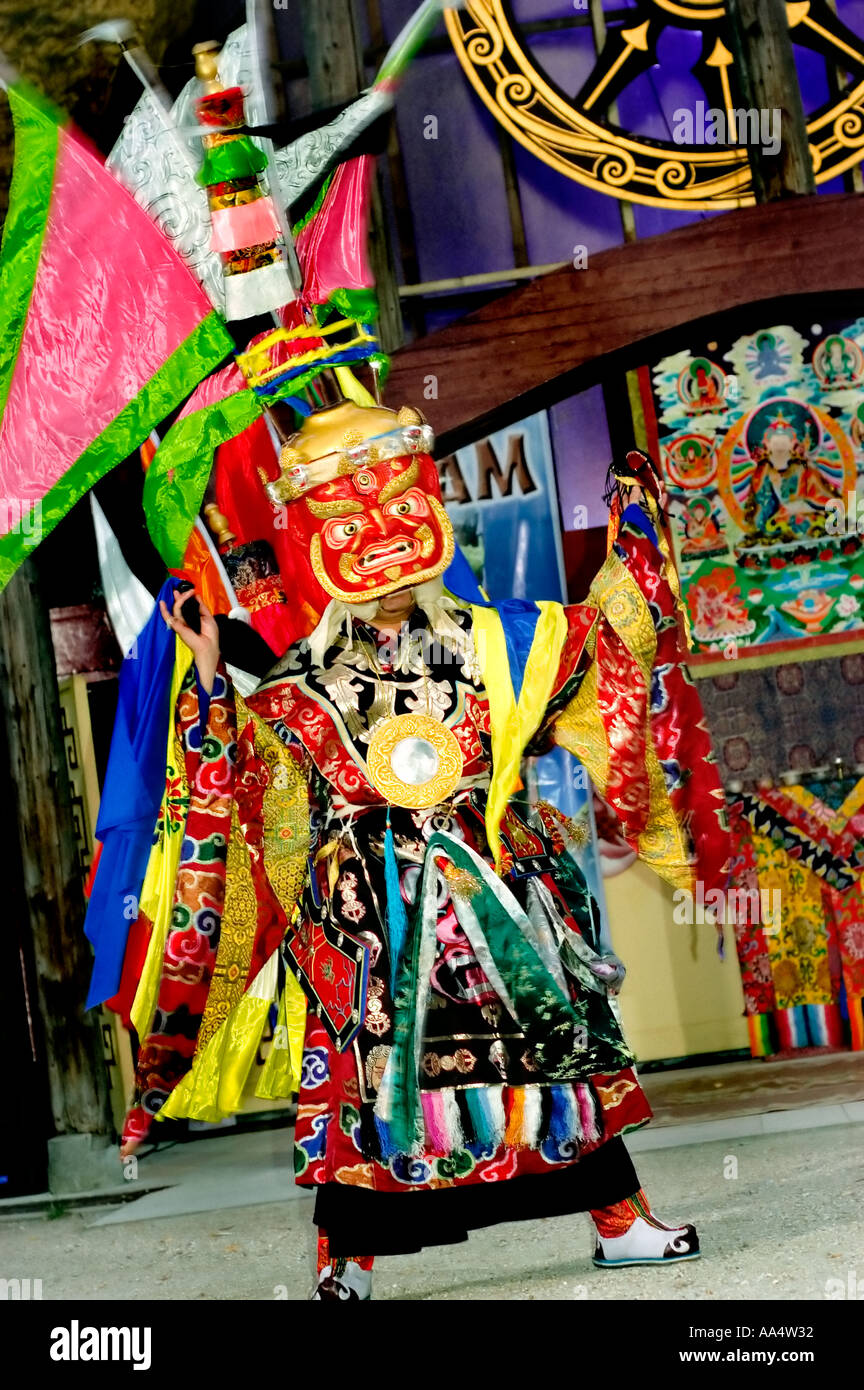 Religion Rites "Buddhist Monk" in Traditional Tibetan Costume ...
