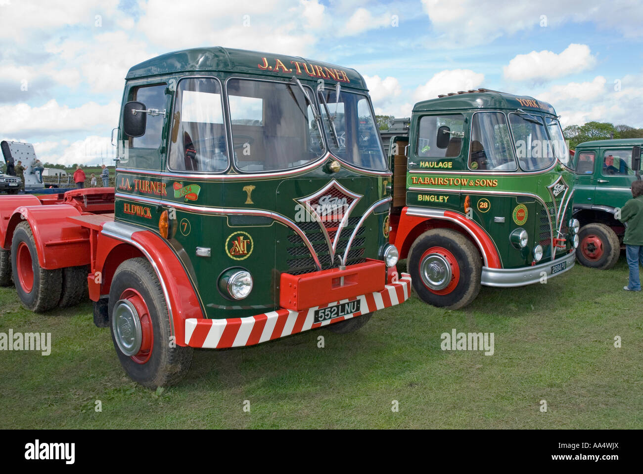 Two Foden lorries at a gathering of vintage vehicles Stock Photo - Alamy