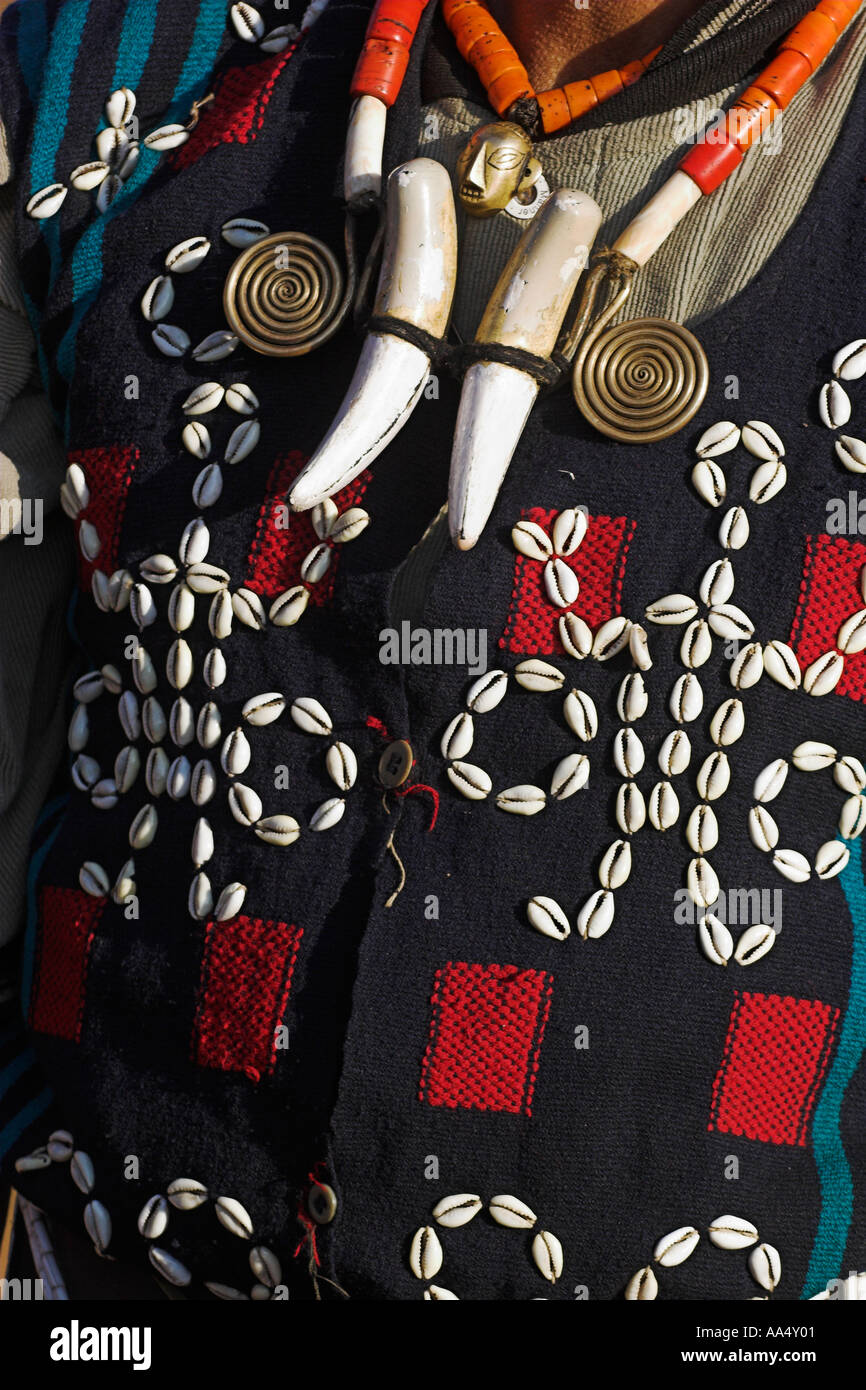 MYANMAR Lahe village Naga New Year Festival Tiger teeth necklace worn ...