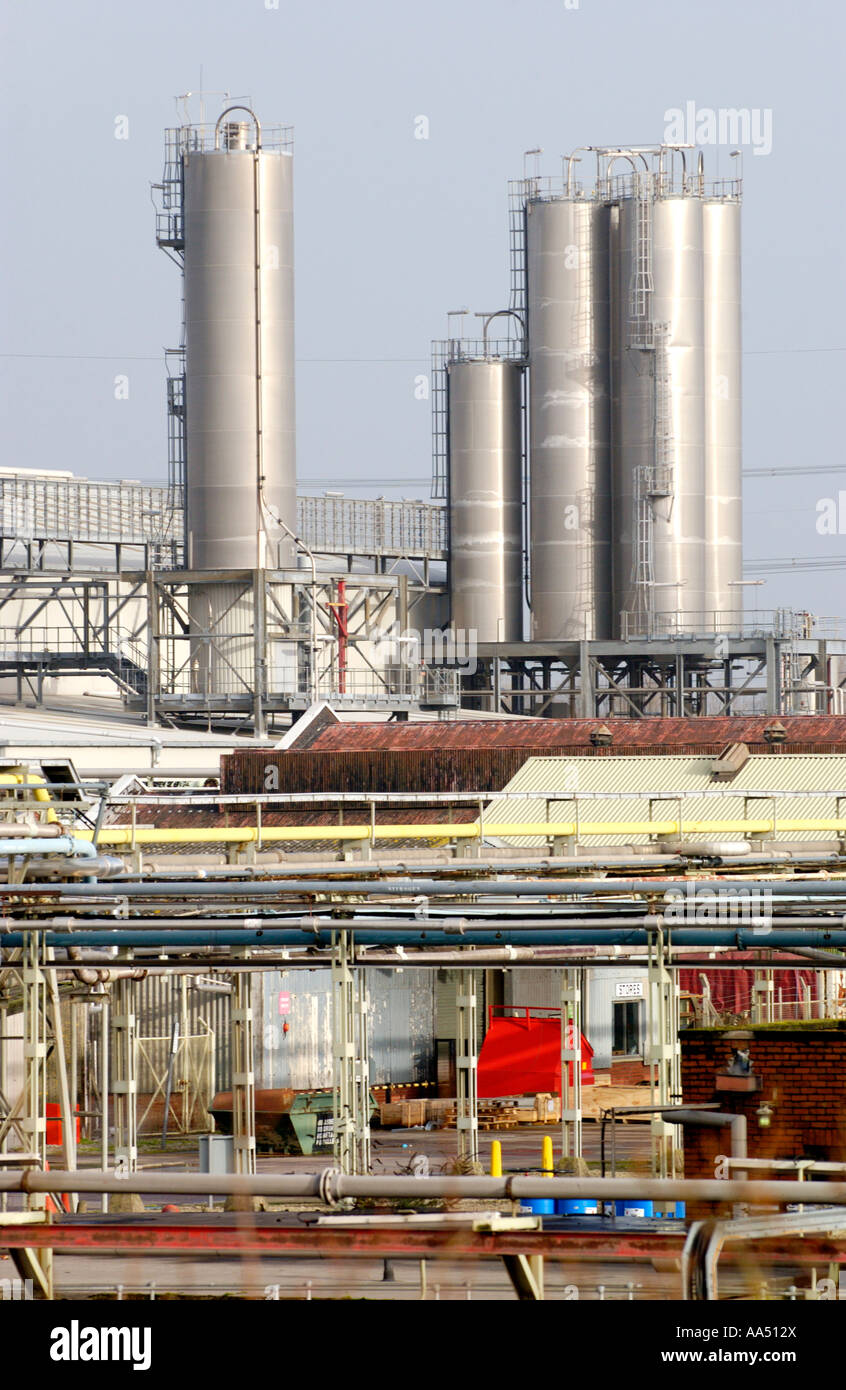 Solutia chemical maufacturing plant in Newport South Wales UK formerly ...