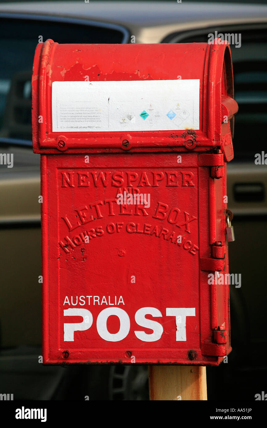 An older style Australia Post Box at Byron Bay Australia Stock Photo ...