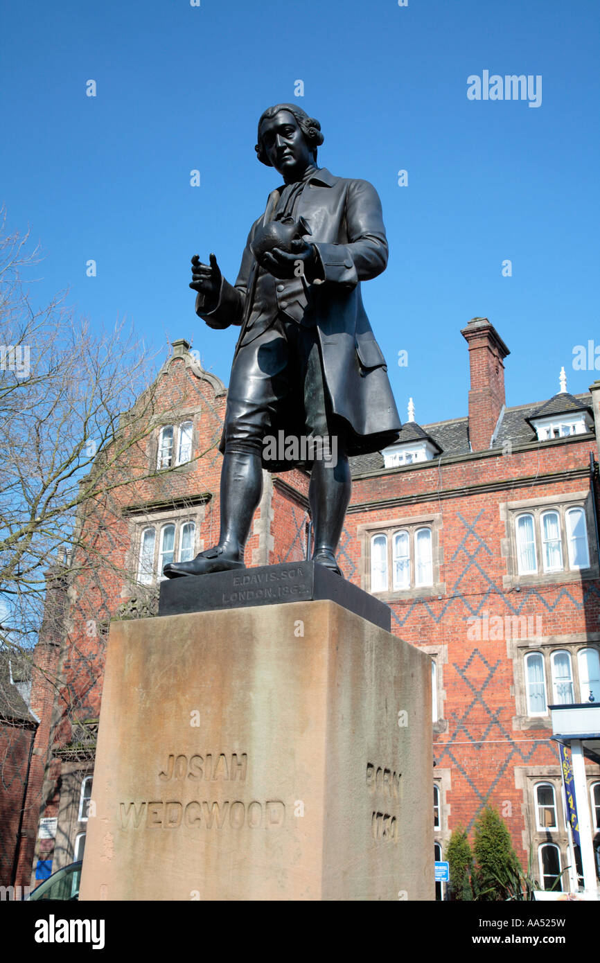 Statue of Josiah Wedgwood (1730-1795) at Winton Square, Stoke-on-Trent ...