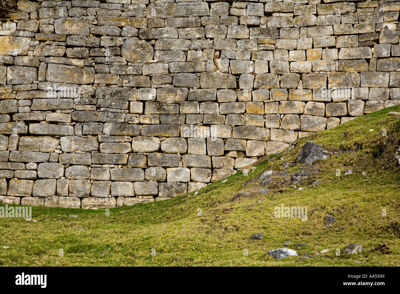 The Kuelap ruins near Chachapoyas, Peru, a sort of Mini Picchu Stock ...