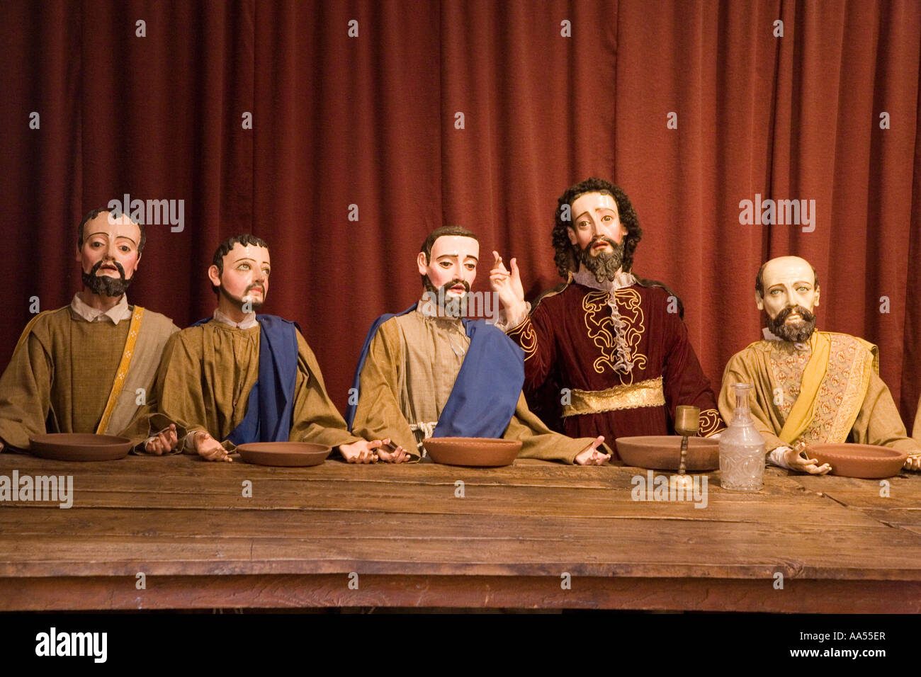 Model of the last supper Stock Photo - Alamy