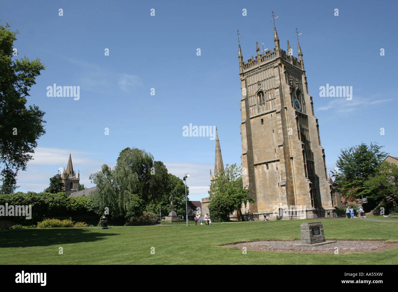 The 16th century Abbey Bell Tower Evesham Worcestershire UK Stock Photo ...