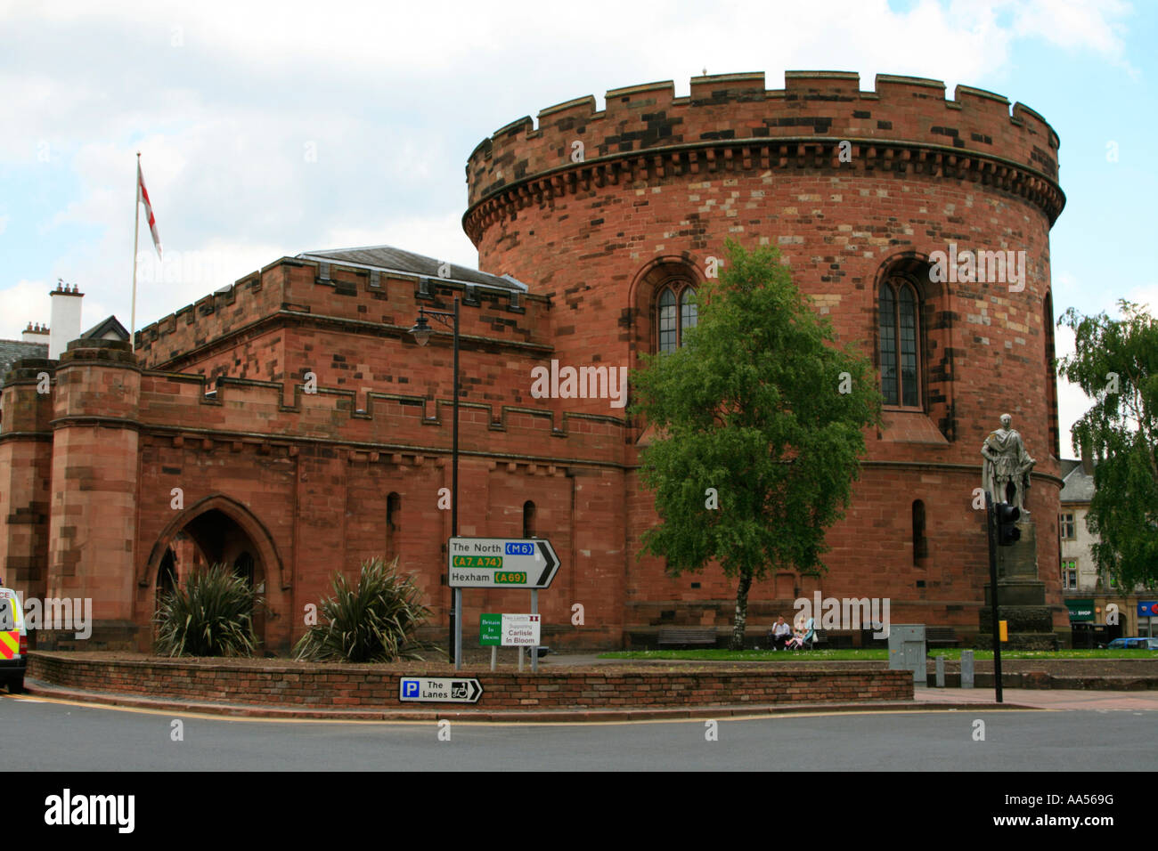 carlisle castle cumbria england uk gb Stock Photo - Alamy