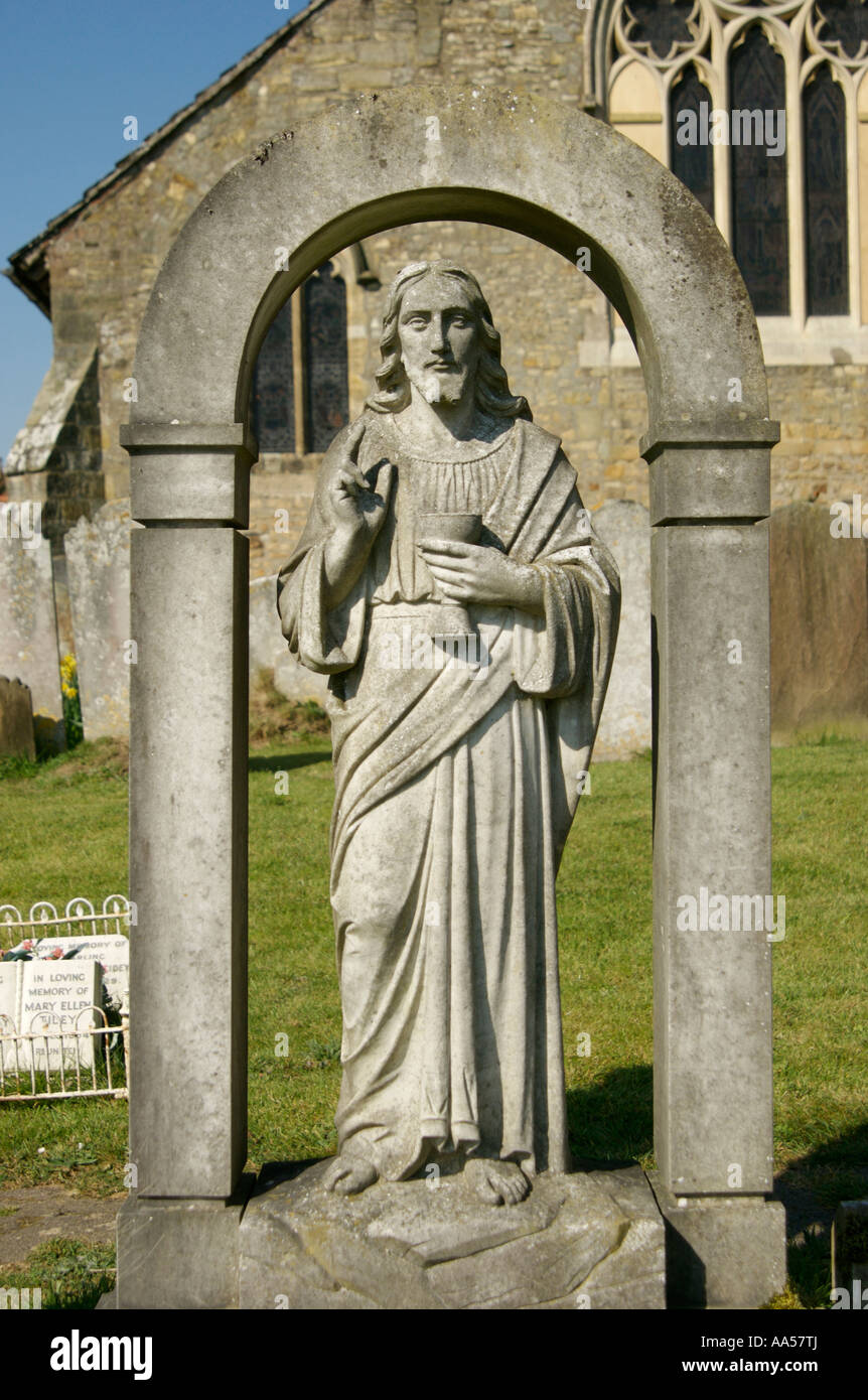 Jesus memorial statue Stock Photo - Alamy