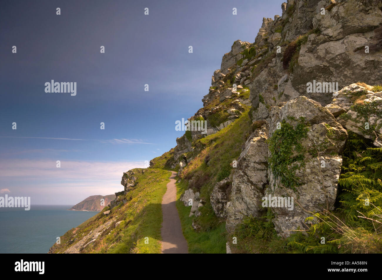 Valley of Rocks North Devon Exmoor Somerset UK Stock Photo - Alamy