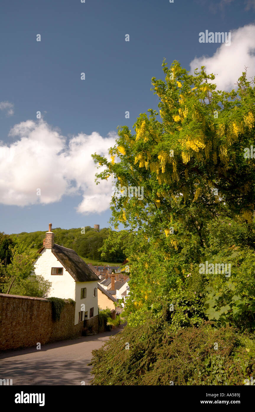 Dunster town centre Exmoor Somerset UK Stock Photo - Alamy