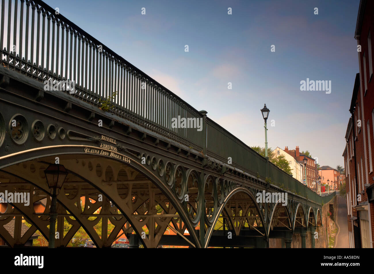 Old Iron Bridge Exeter Devon UK Stock Photo - Alamy