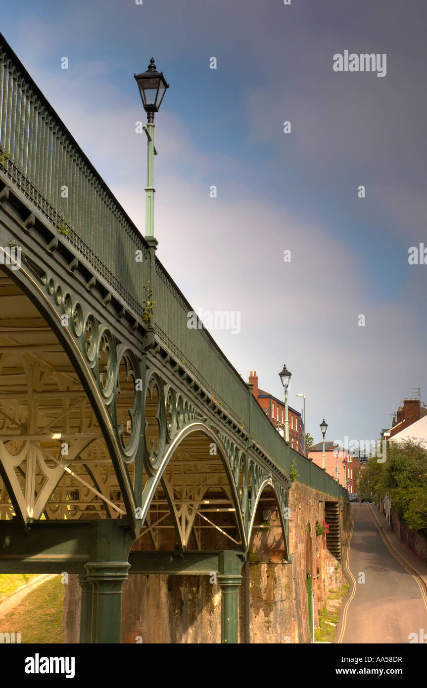 Old Iron Bridge Exeter Devon UK Stock Photo - Alamy