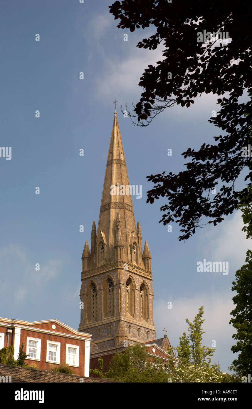 Mount Dinham church steeple Exeter Devon UK Stock Photo - Alamy