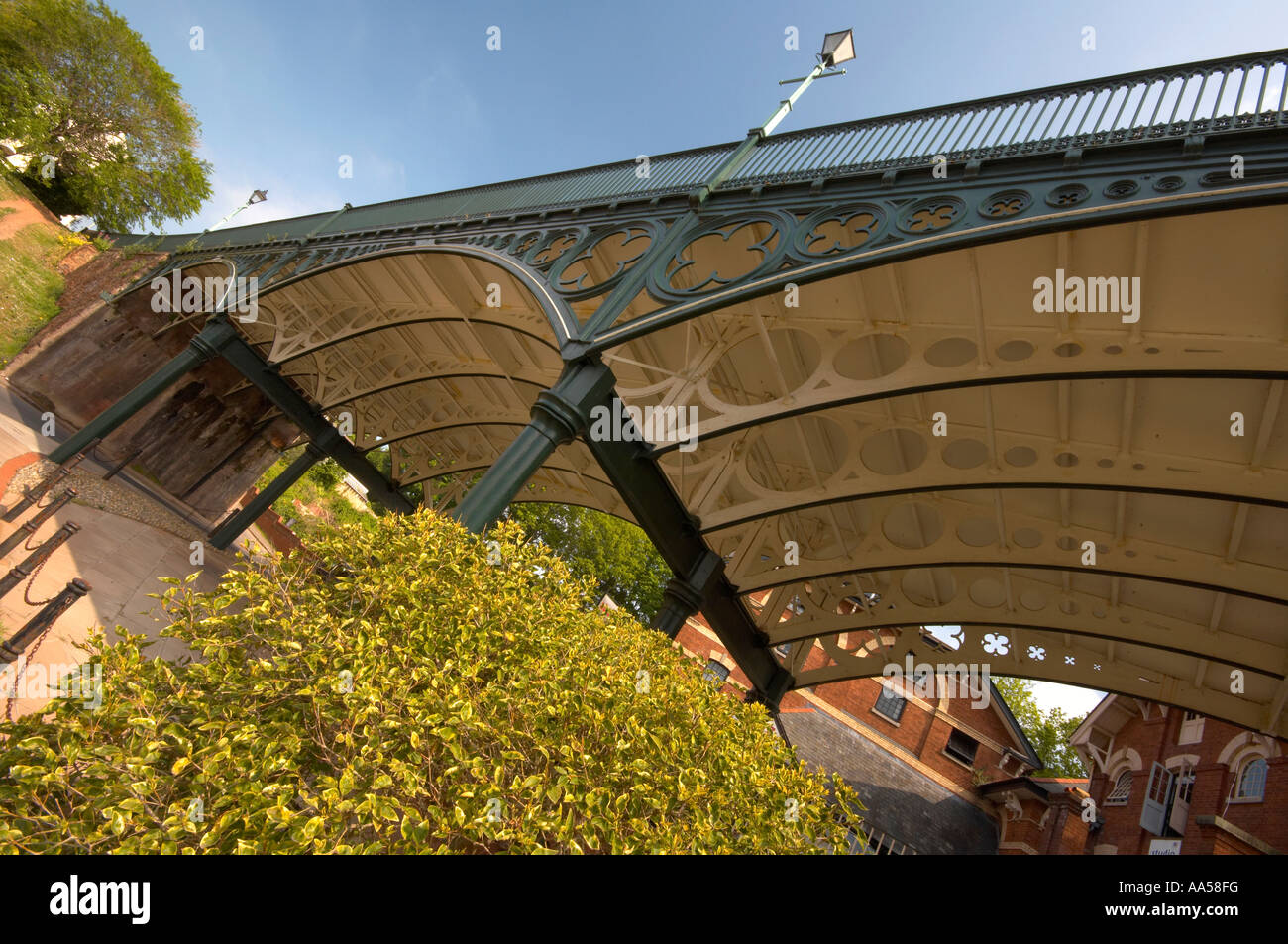 Old Iron Bridge Exeter Devon UK Stock Photo - Alamy