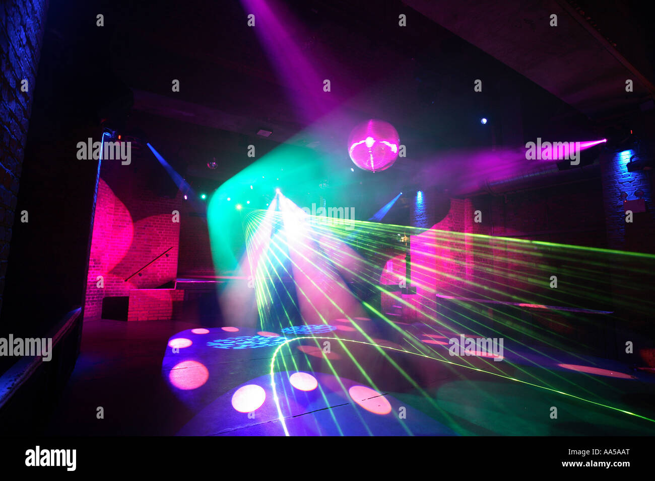 An empty nightclub dancefloor Stock Photo - Alamy