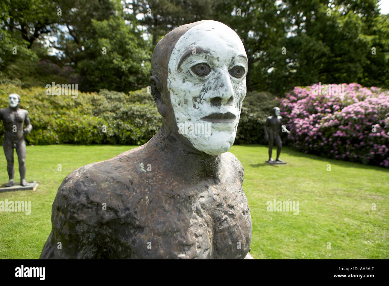 Statues on display at the Yorkshire Sculpture Park Bretton South ...