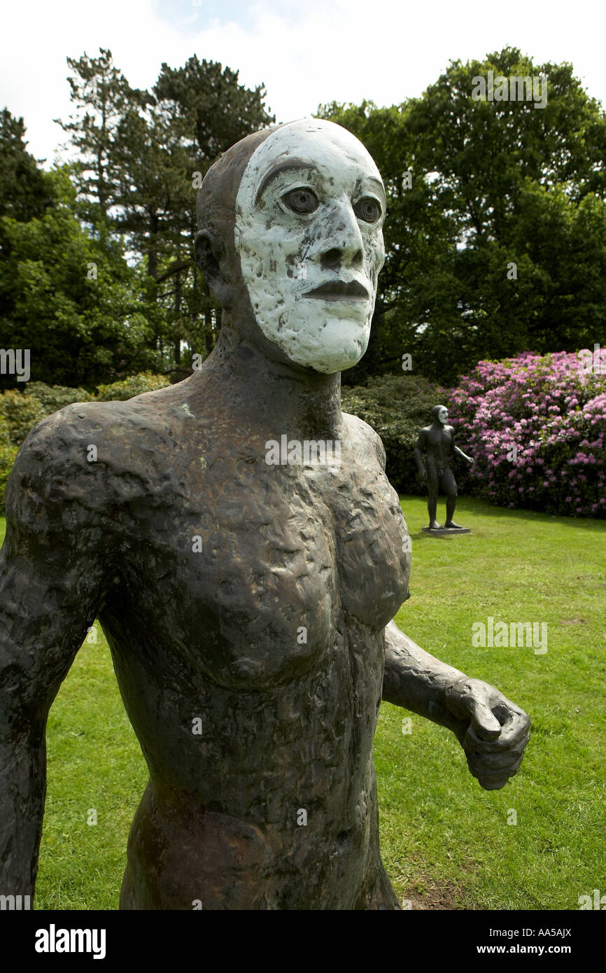 Statues on display at the Yorkshire Sculpture Park Bretton South ...