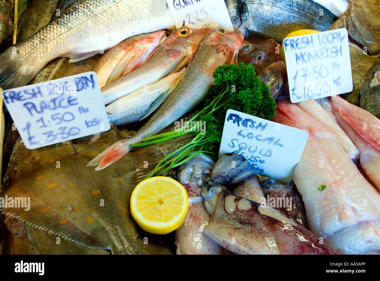 Rye Bay plaice fresh local squid local monkfish Rock a Nore Fisheries ...