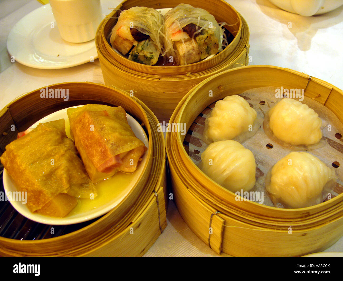 Selection of Cantonese Dim Sum Stock Photo - Alamy
