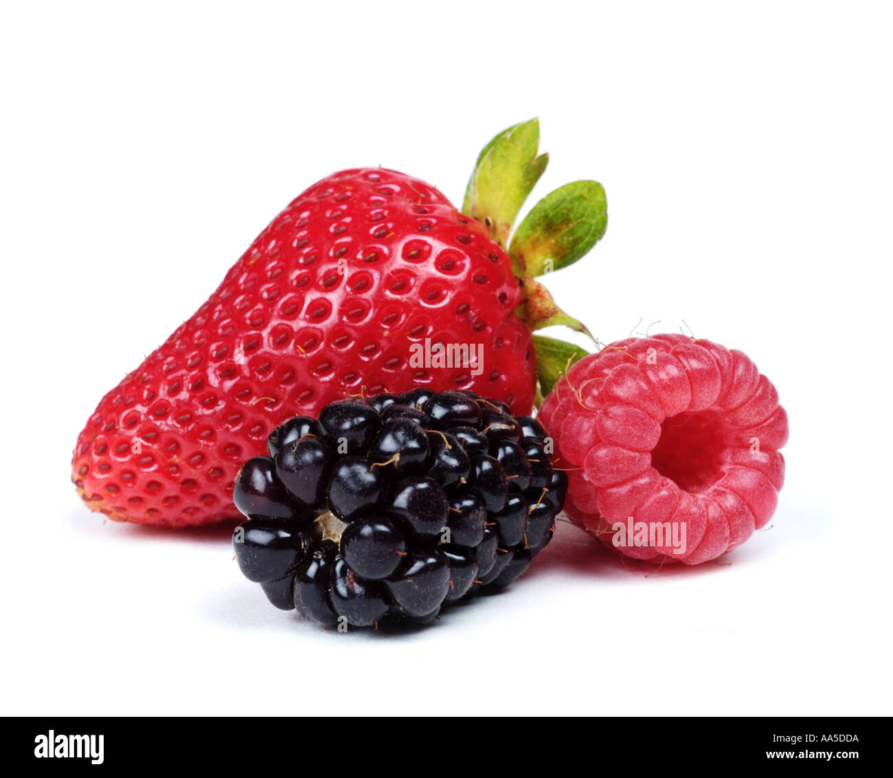 Strawberry Blackberry and Raspberry Stock Photo - Alamy