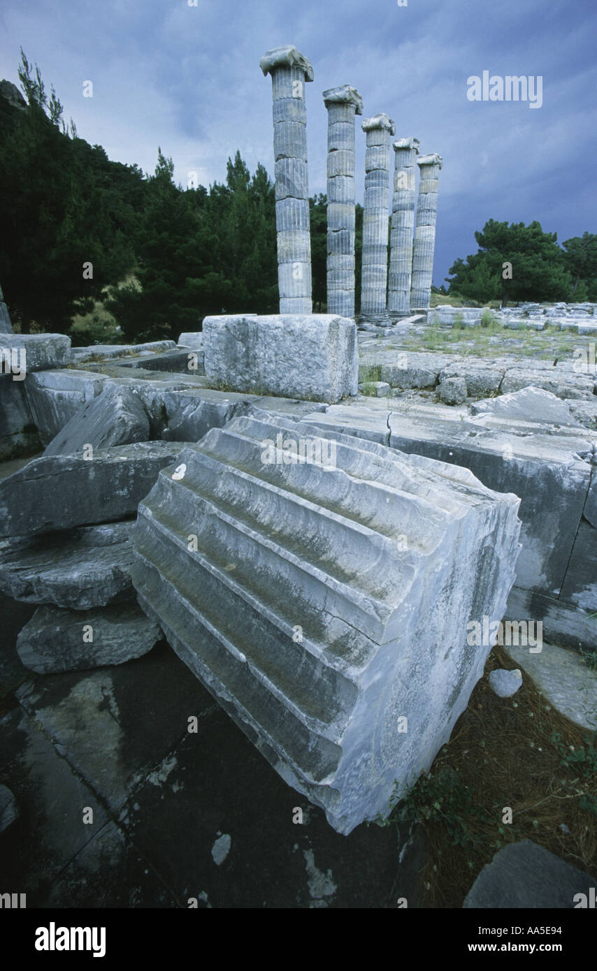 Temple of athena polias at priene hi-res stock photography and images ...