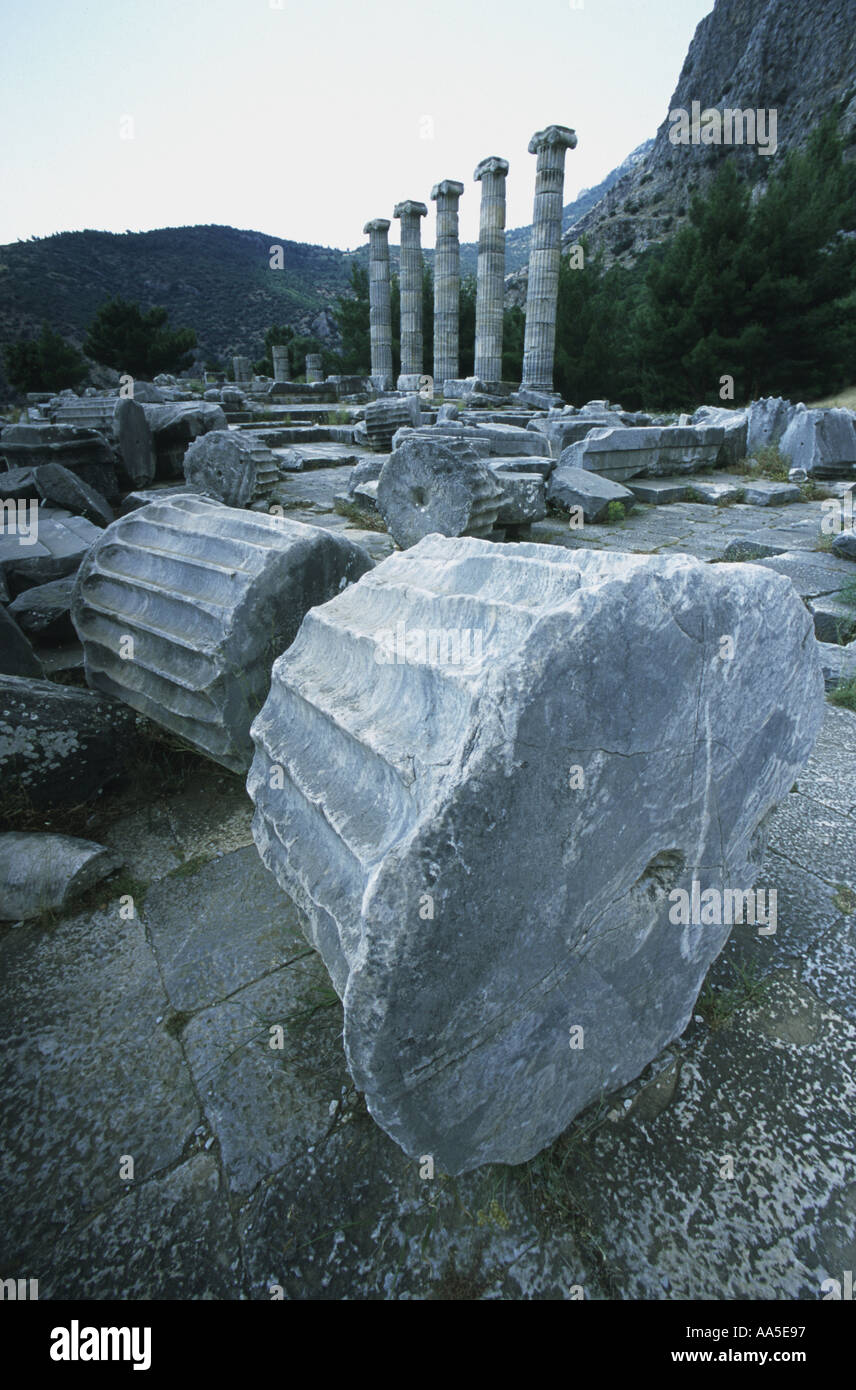 Temple of athena polias at priene hi-res stock photography and images ...