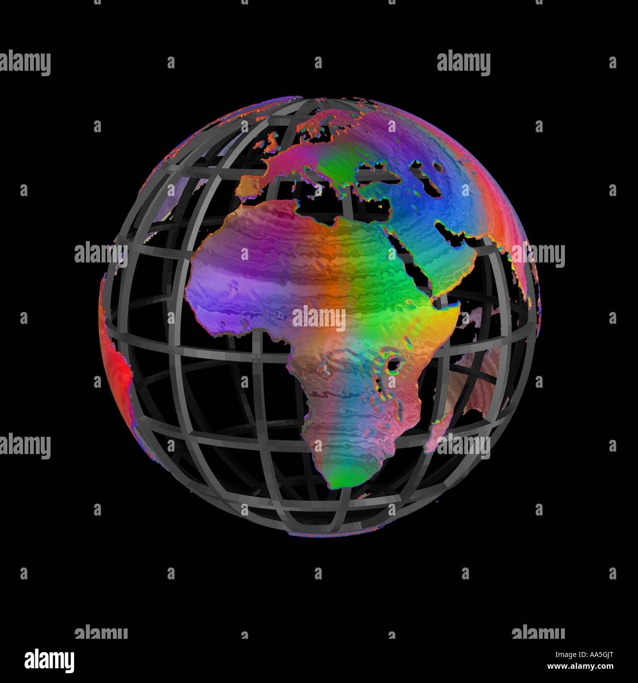 Eclectic world map hi-res stock photography and images - Alamy