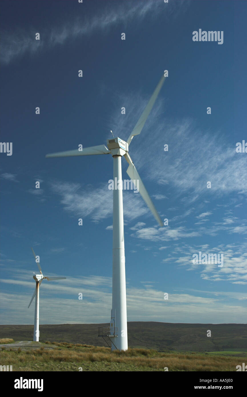 Windfarm wind turbine propellor renewable energy generator electricity ...