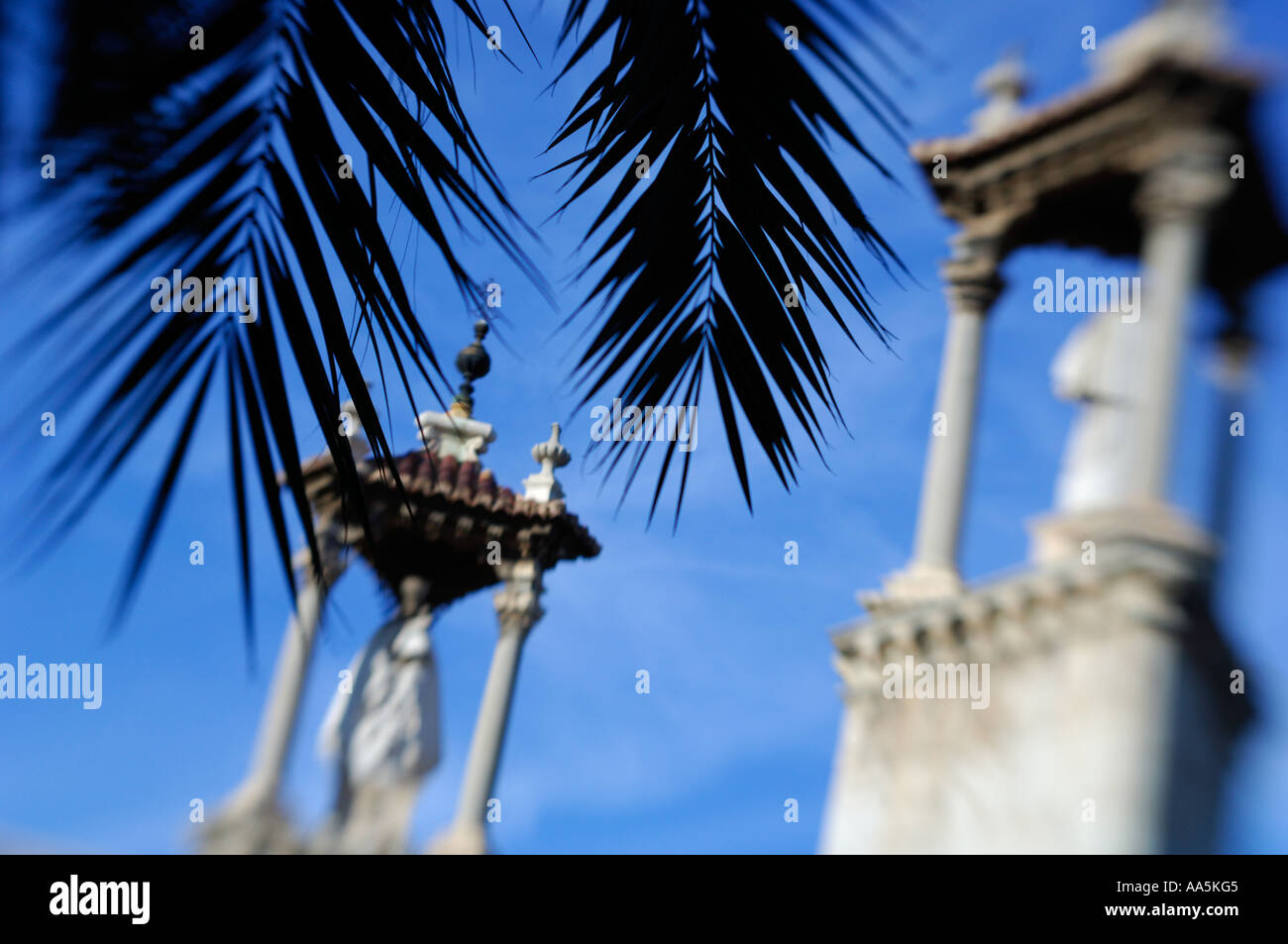 Statues on bridge Valencia Spain Stock Photo - Alamy