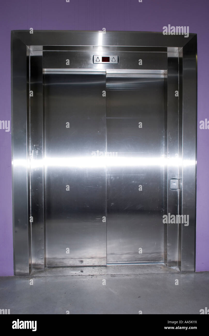 Elevator Lift Closed Stock Photo - Alamy
