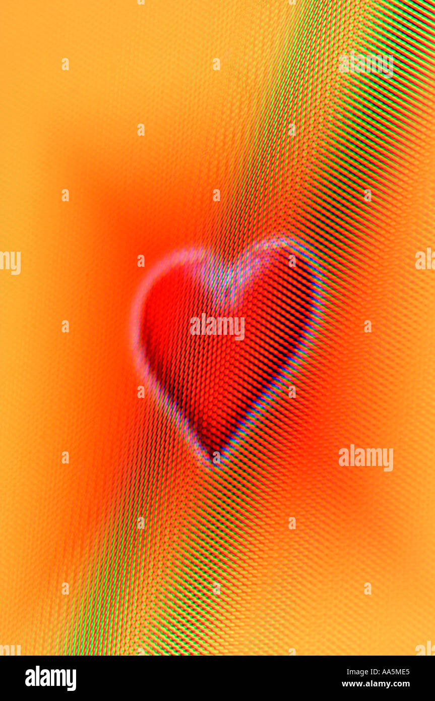 Heart shape on a computer screen Stock Photo - Alamy