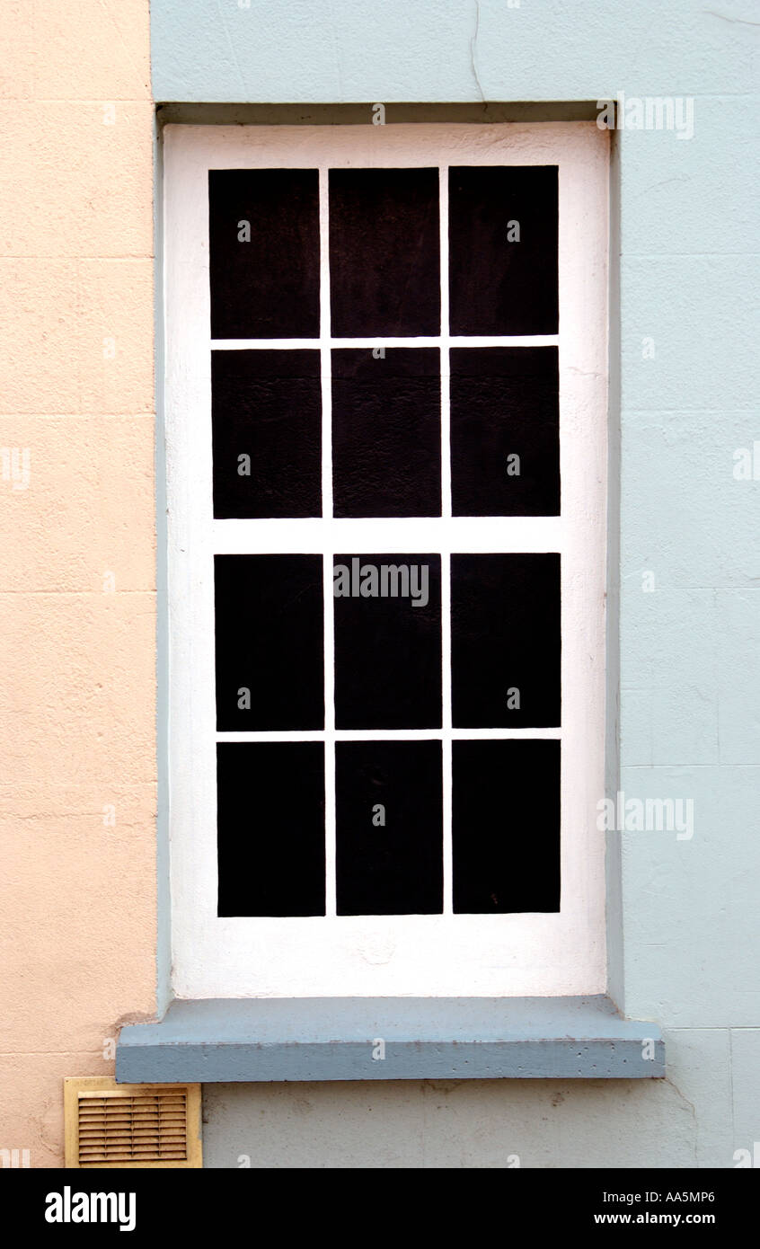 House with false painted window at Berkeley Gloucestershire England UK ...