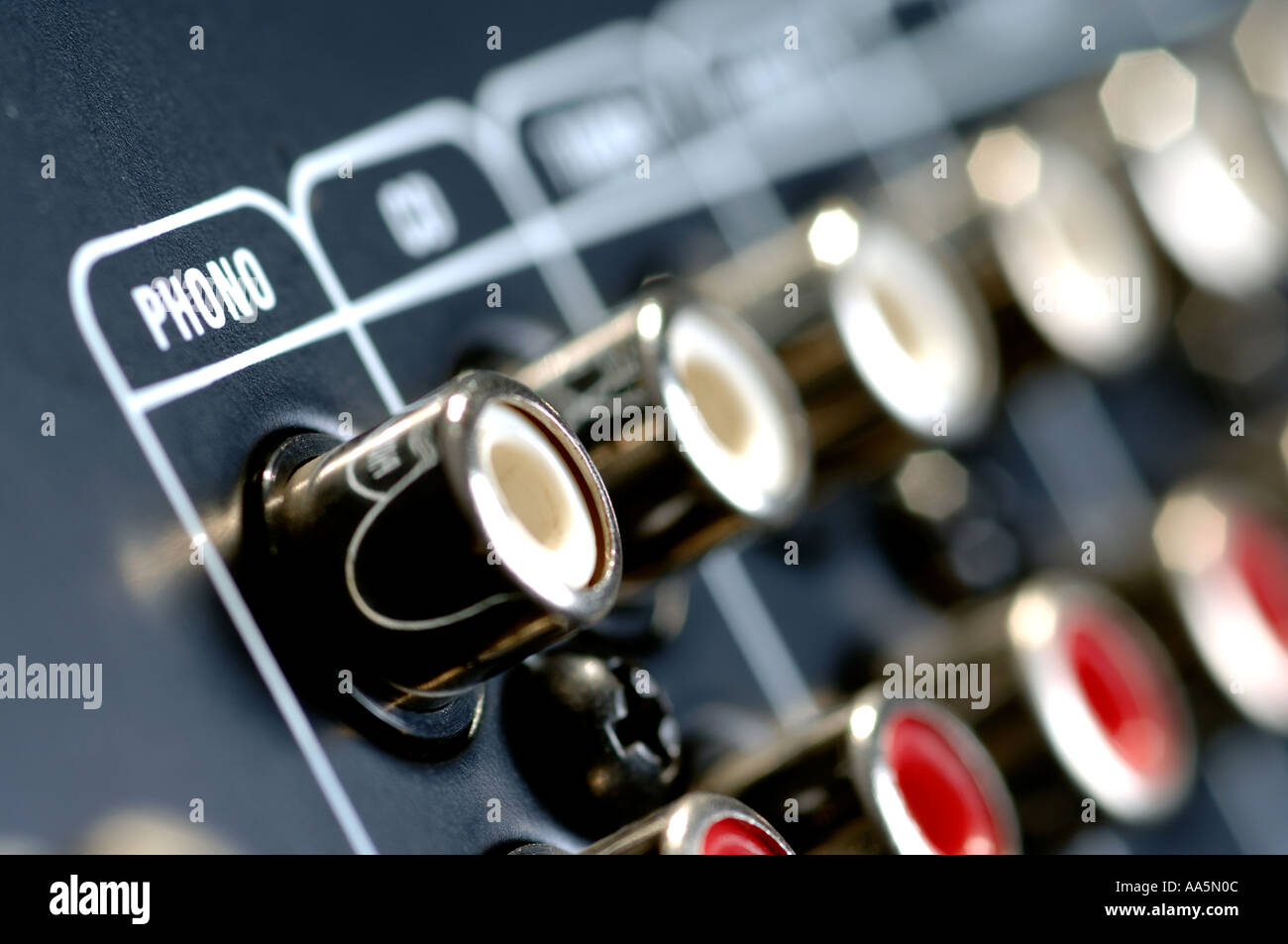 Amplifier input sockets hi-res stock photography and images - Alamy