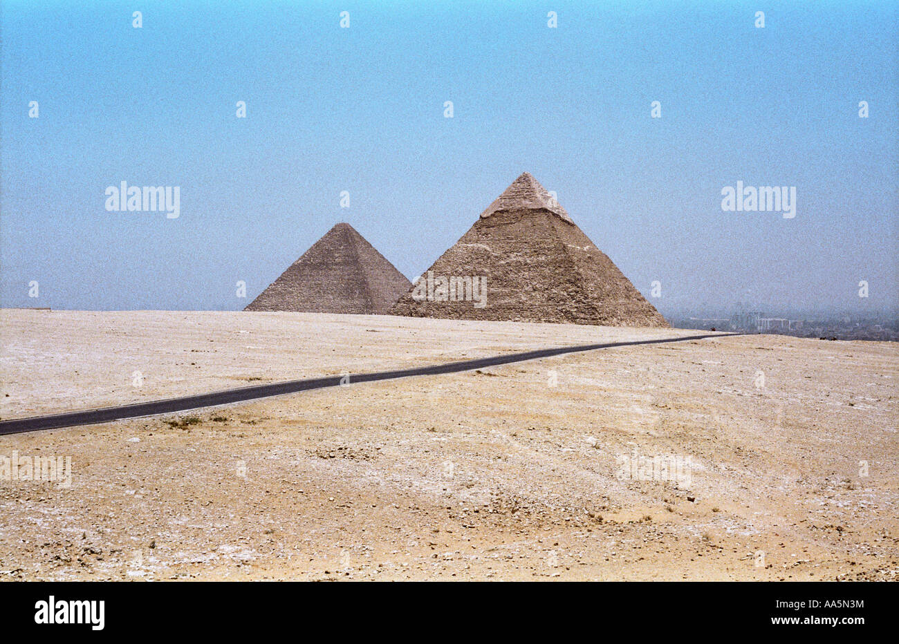 Pyramids at Giza, Cairo, Egypt Stock Photo - Alamy