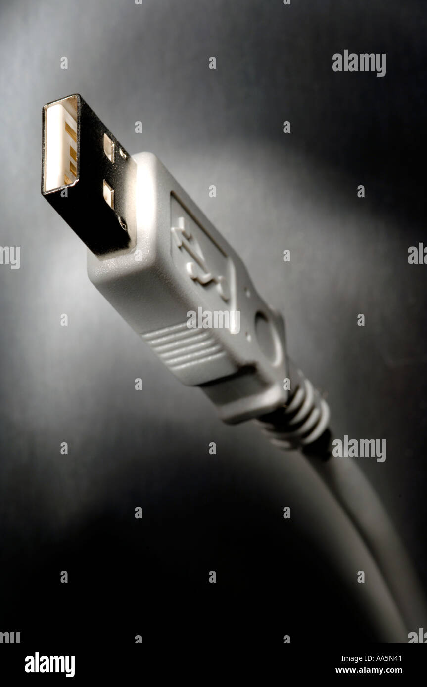 USB computer cable Stock Photo - Alamy
