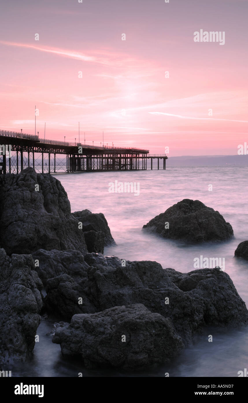 Mumbles pier sunrise hi-res stock photography and images - Alamy