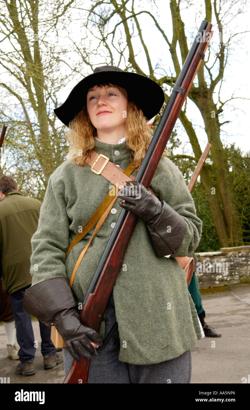 Soldier with musket English civil war Sealed Knot Society assemble for ...