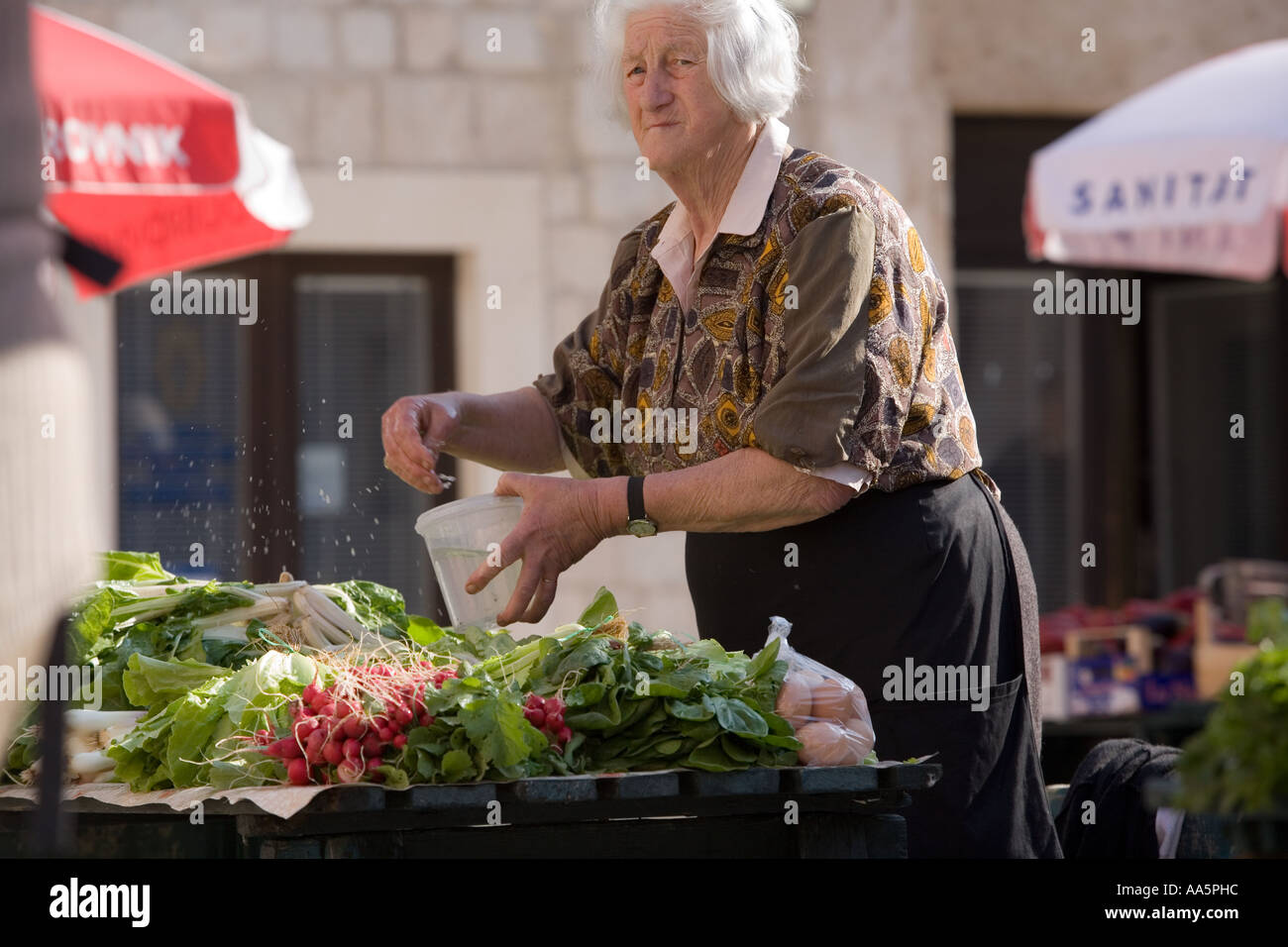 The Dubrovnik Local Food Market Croatia Stock Photo - Alamy