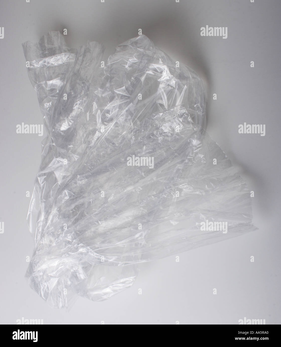 screw paper transparent film trash close up crumpled crump Stock Photo ...