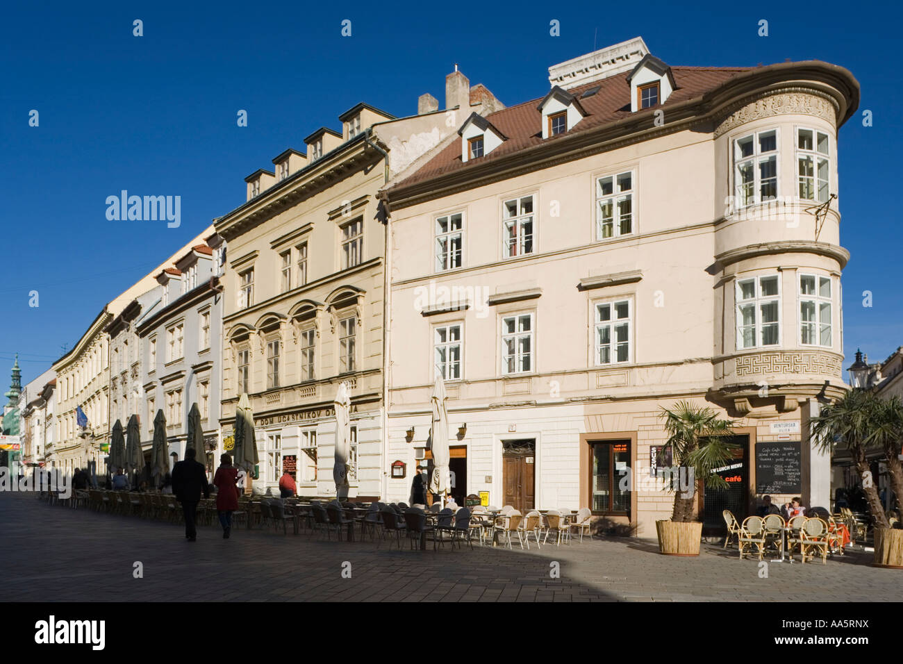 Bratislava, Slovakia. Architecture in Venturska street Stock Photo - Alamy